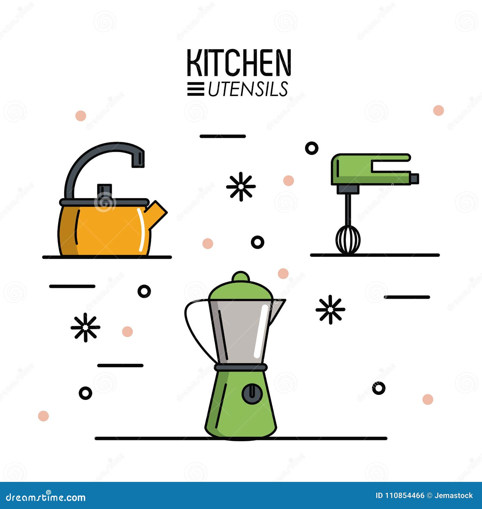 Kitchen Utensils Infographic Stock Vector - Illustration of kitchen ...