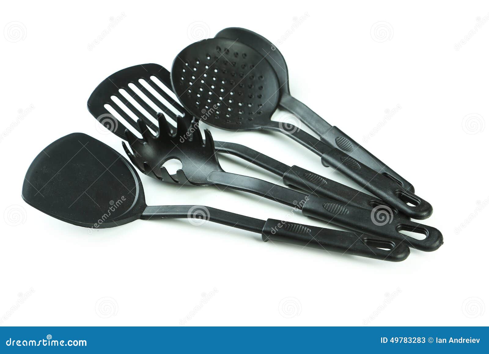Kitchen Utensils Isolated on a White Stock Image - Image of home ...