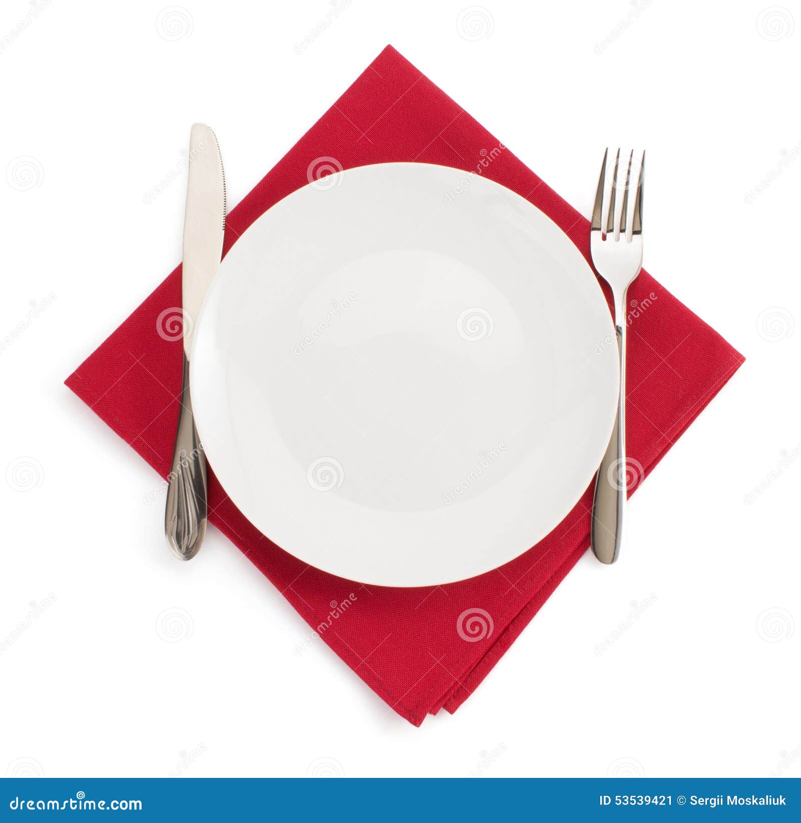 Kitchen Utensils at Napkin on White Stock Image - Image of cloth, pure ...