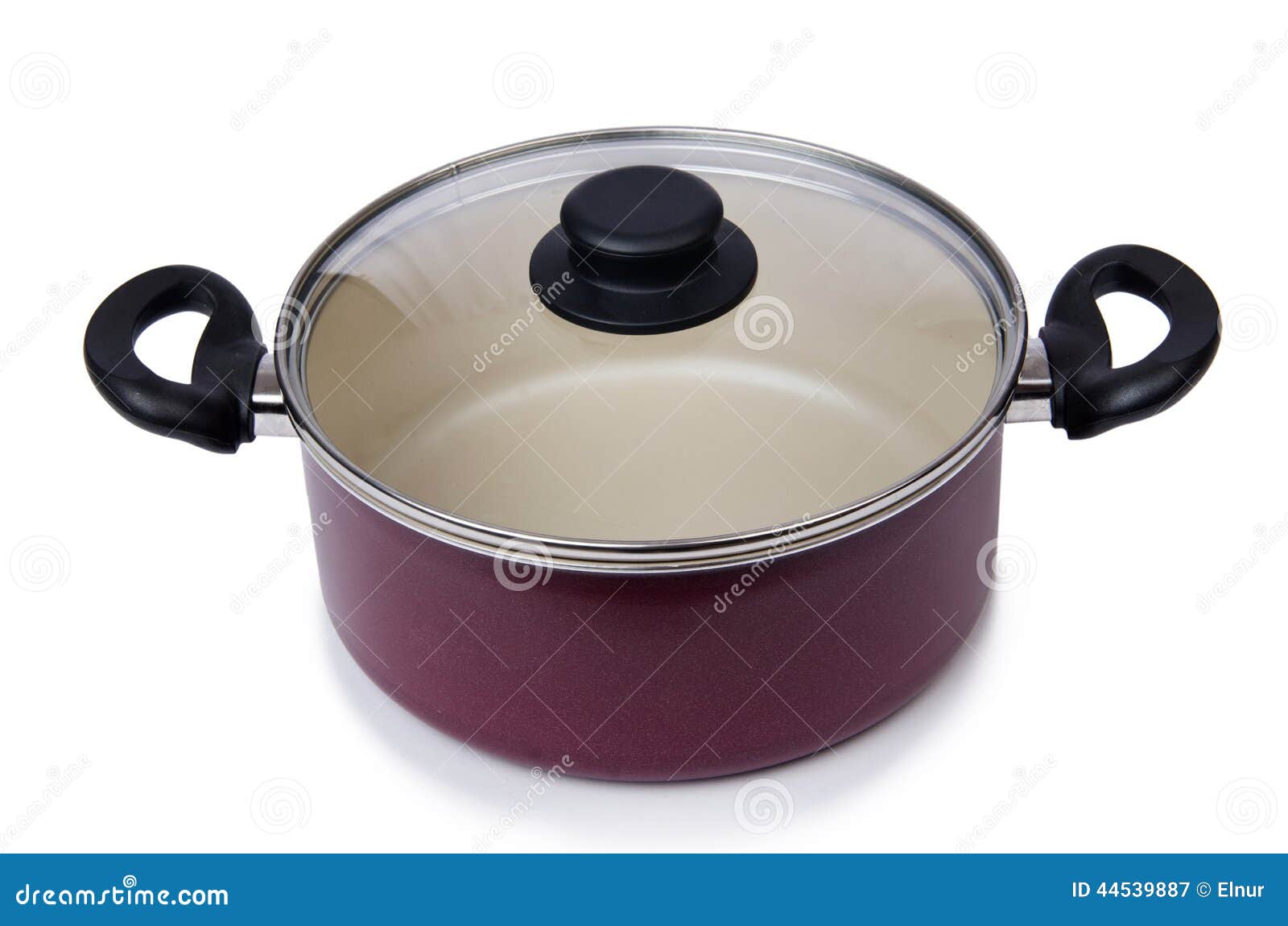 Kitchen Utensils Pan Pot Isolated Stock Image - Image of frying, clean ...