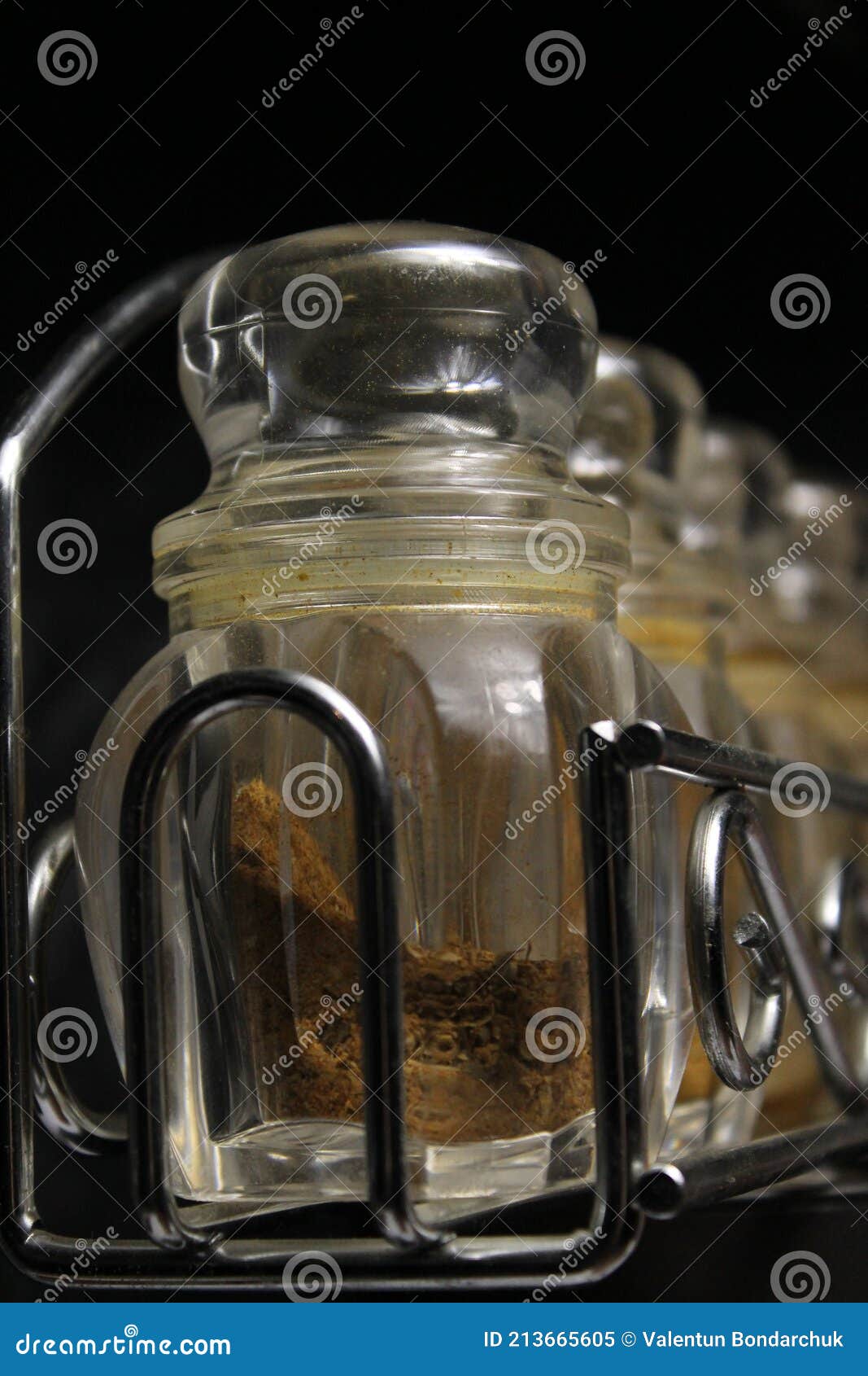 Kitchen Utensils. Spice Container on a Stand Stock Image - Image of ...