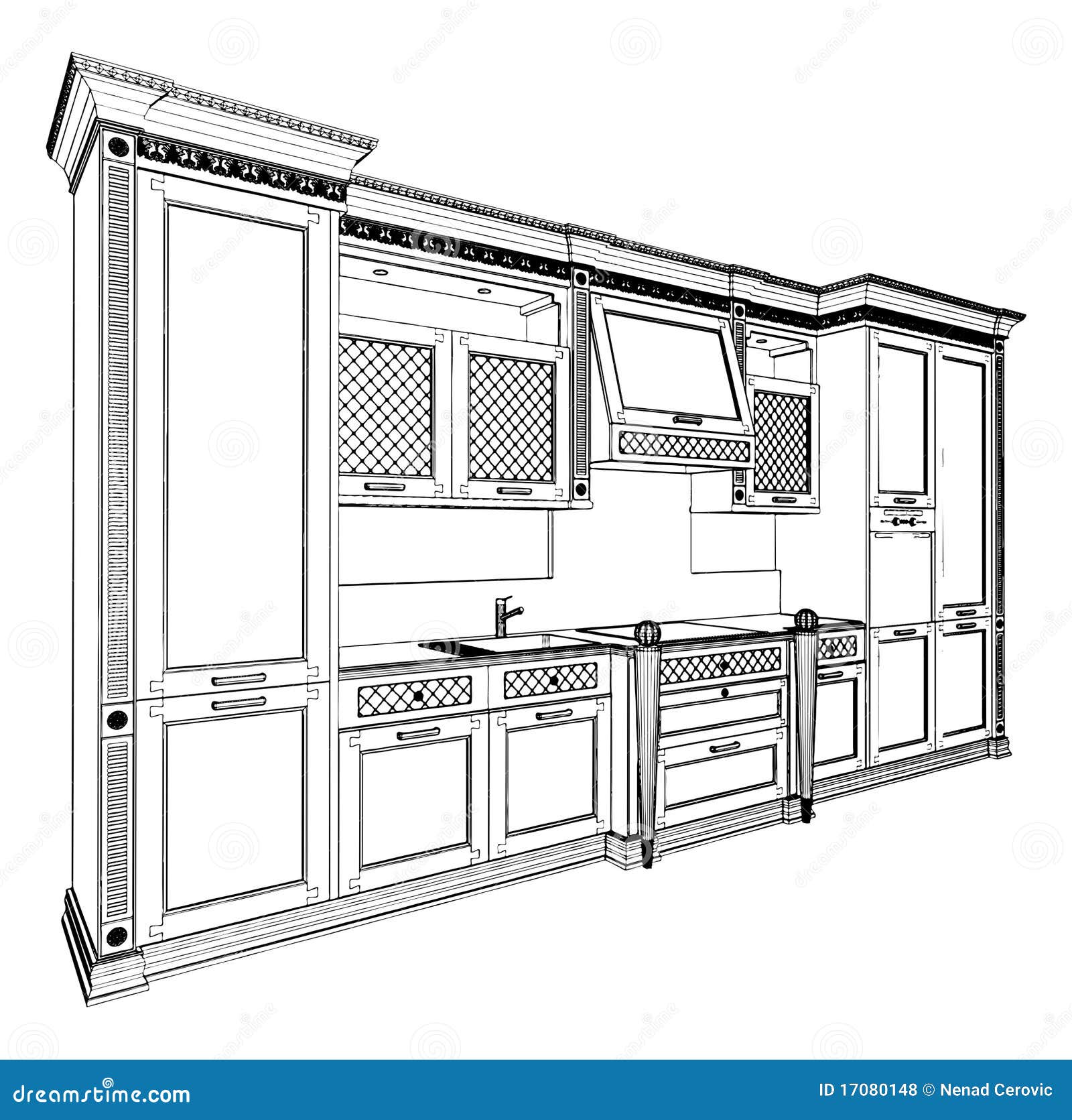 Kitchen Vector 07 stock vector. Illustration of addition - 17080148