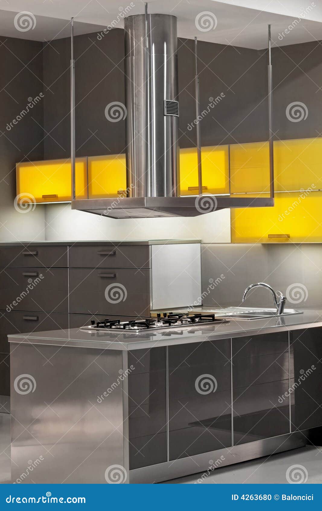 Kitchen vertical stock photo. Image of contemporary, faucet - 4263680