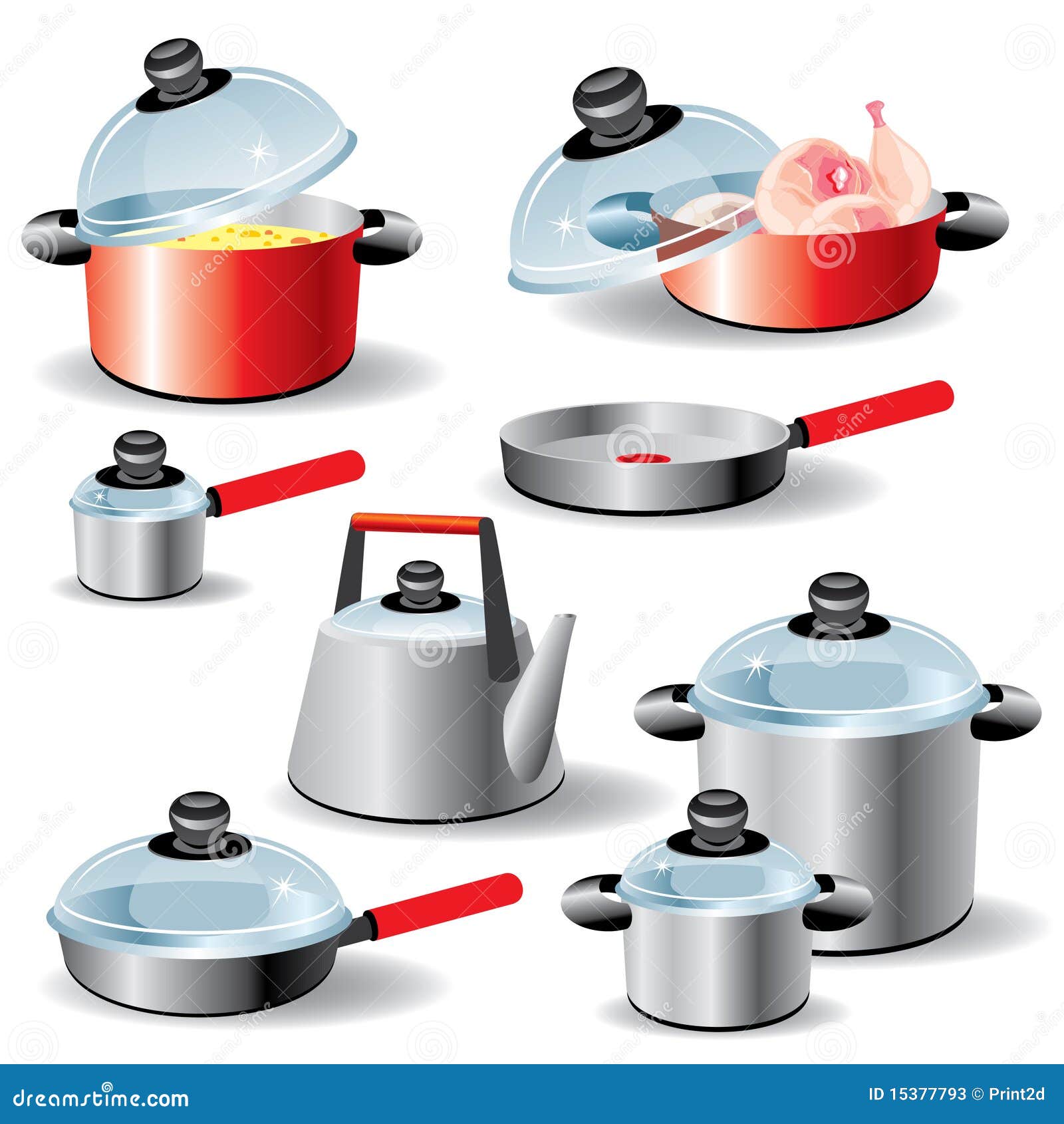 Kitchen ware stock vector. Illustration of open, steel - 15377793