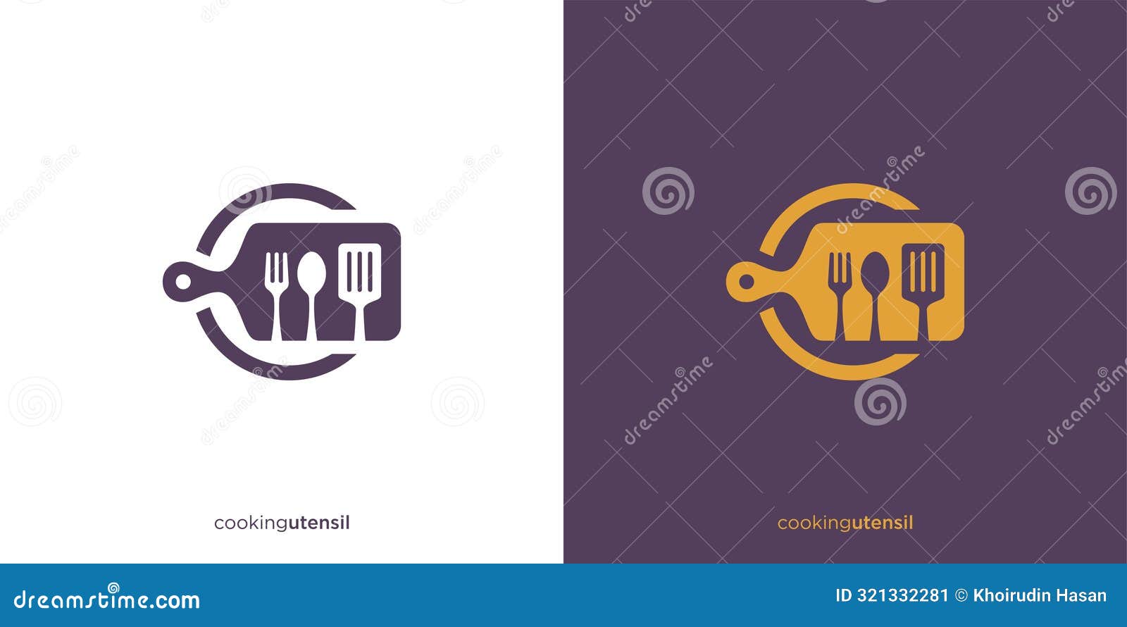 Kitchen Utensil Logo Design. Stock Vector - Illustration of utensil ...