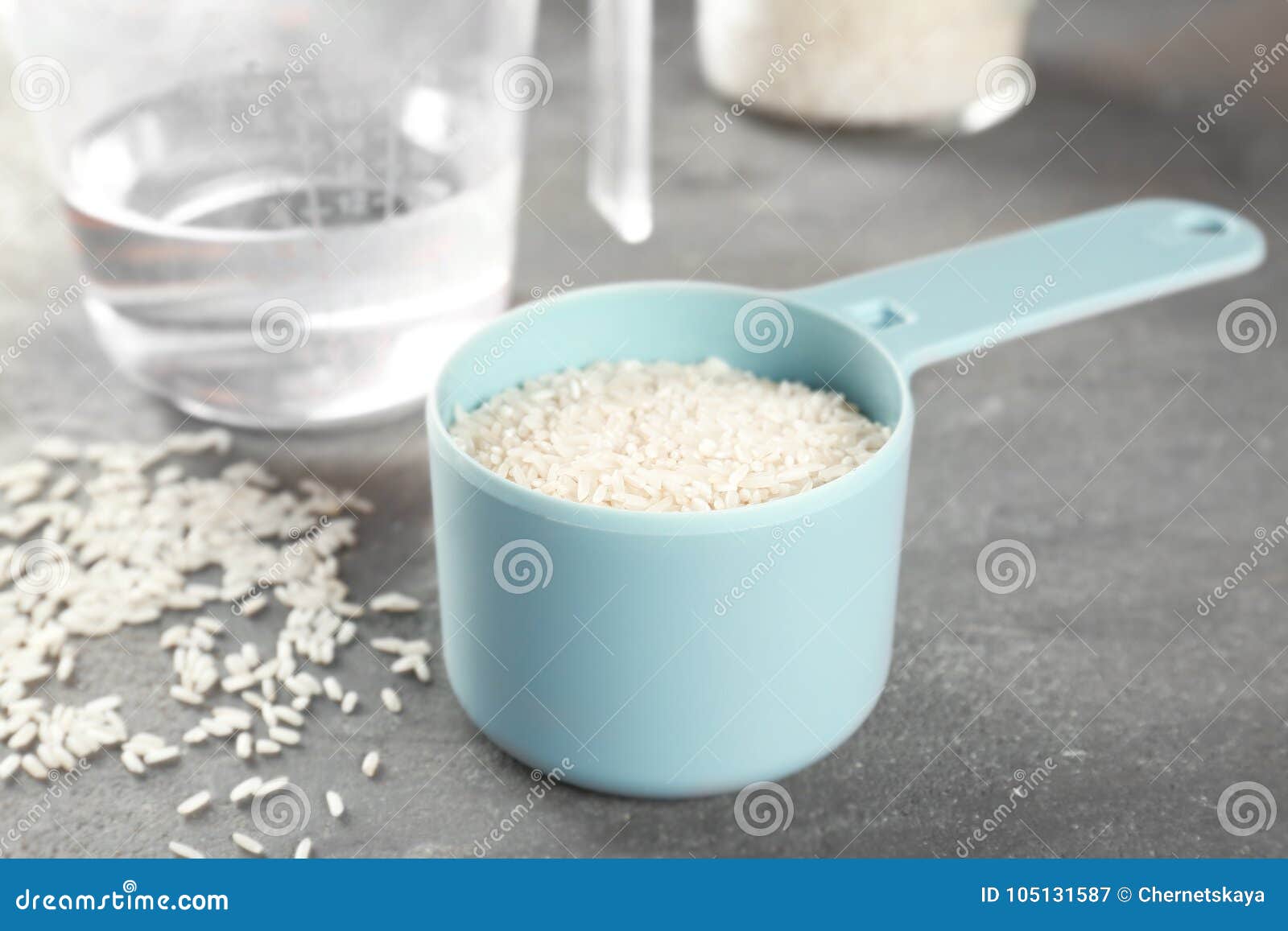 Kitchen Ware with Rice and Water Stock Image - Image of boiling, grain ...