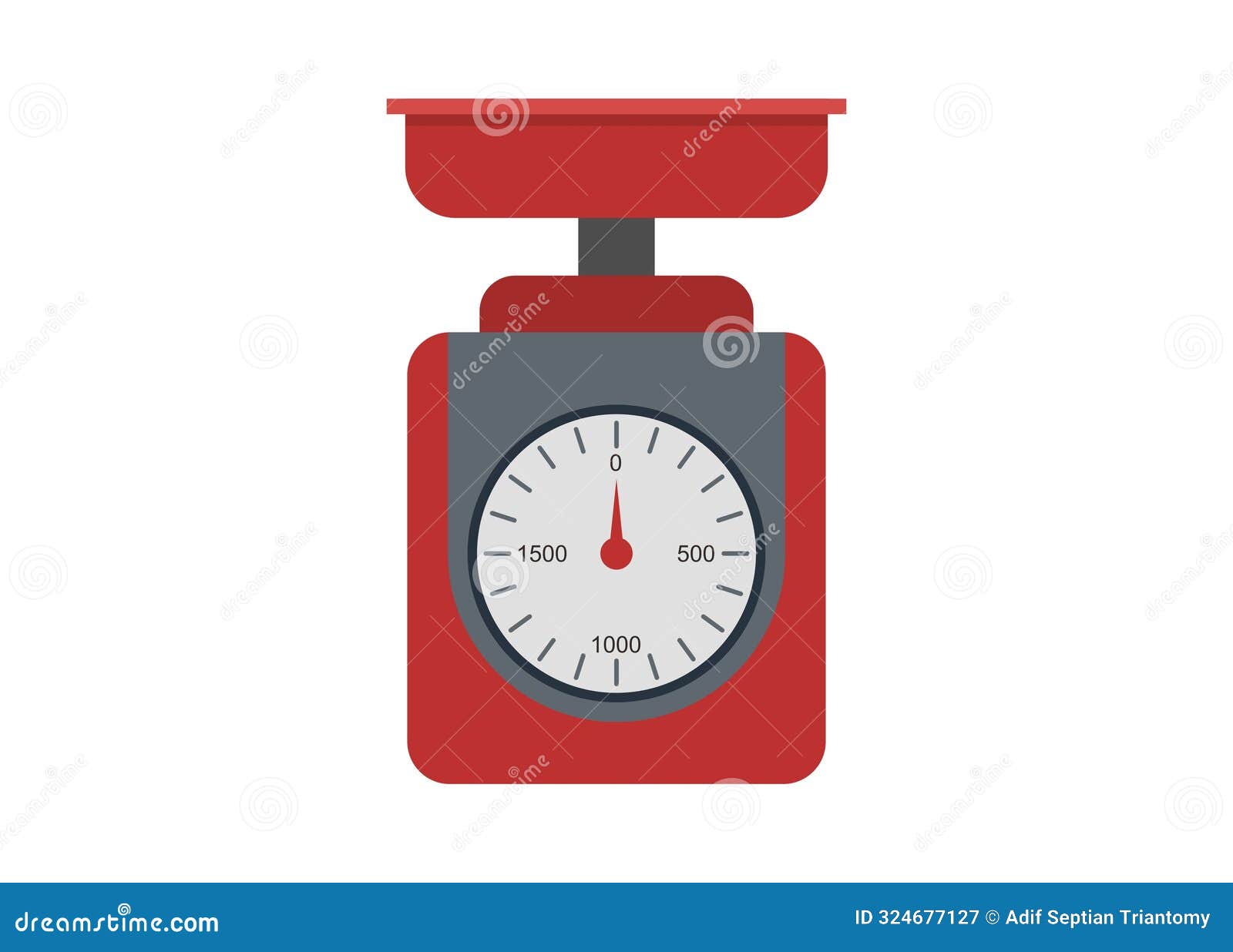 Kitchen Weigh Scale. Simple Flat Illustration. Stock Illustration ...