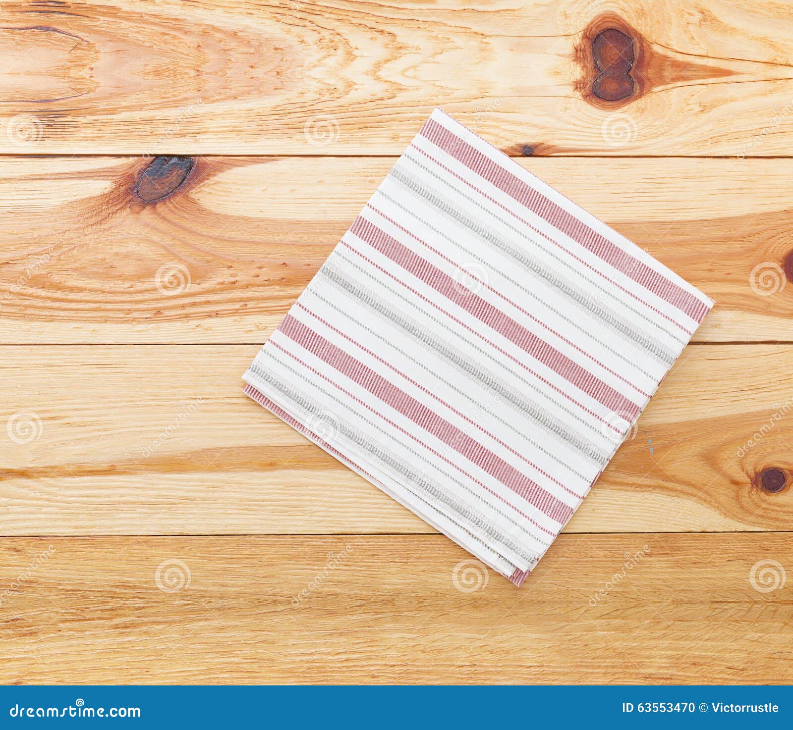 Kitchen. Wooden Kitchen Table with Empty Red Tablecloth for Dinner ...