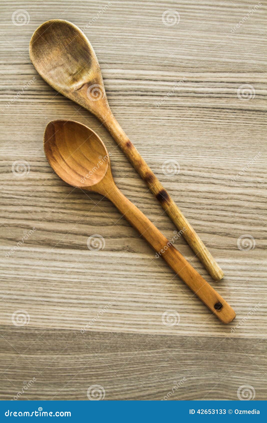 Kitchen Wooden Utensil of Spoons Stock Image - Image of background ...