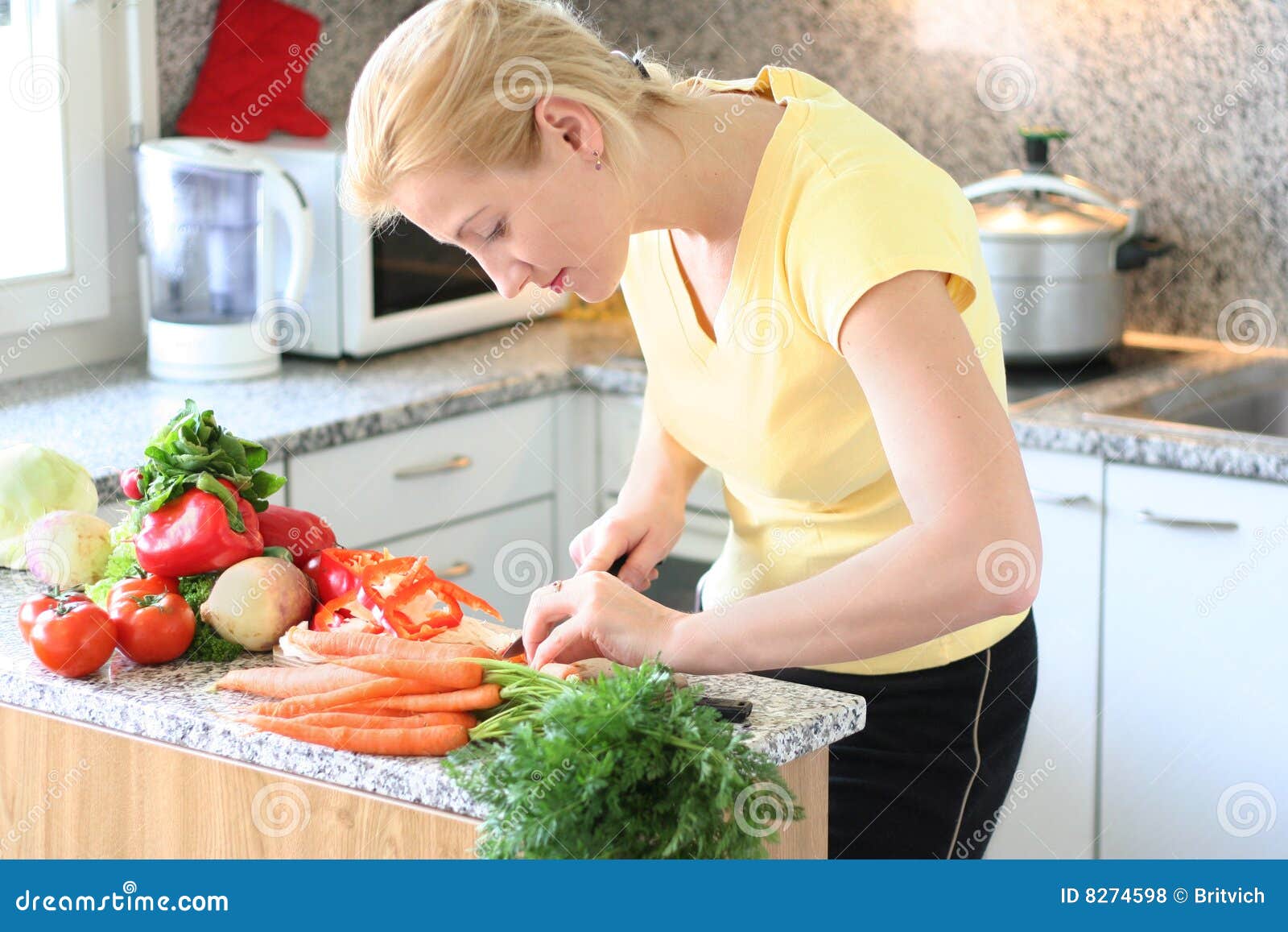 Kitchen work stock photo. Image of market, kitchen, vitamin - 8274598