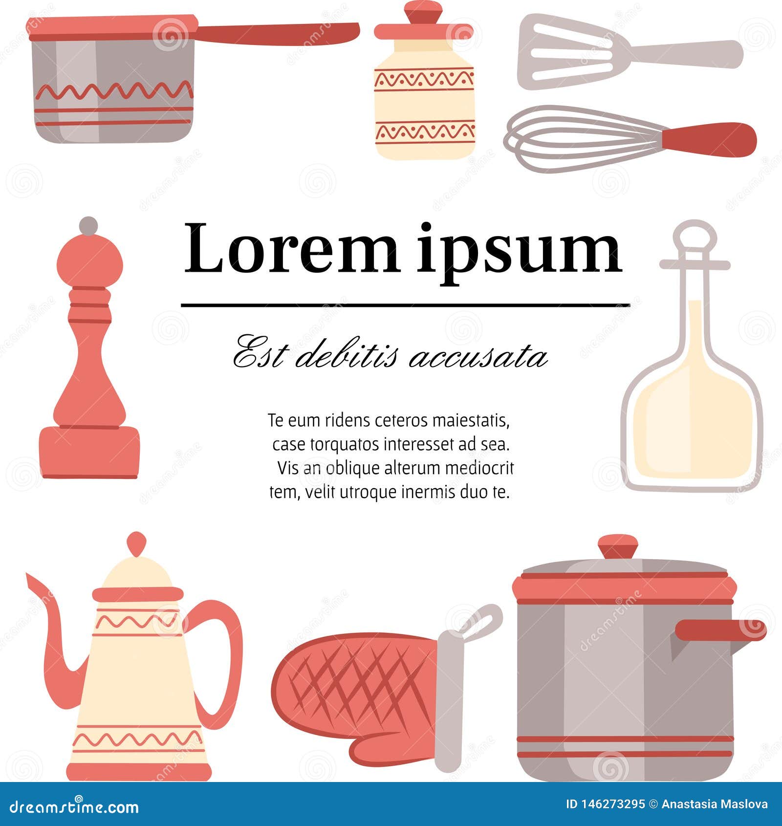 Kitchenware, Cookware, Kitchen Tools Collection. Modern Kitchen Utensil ...