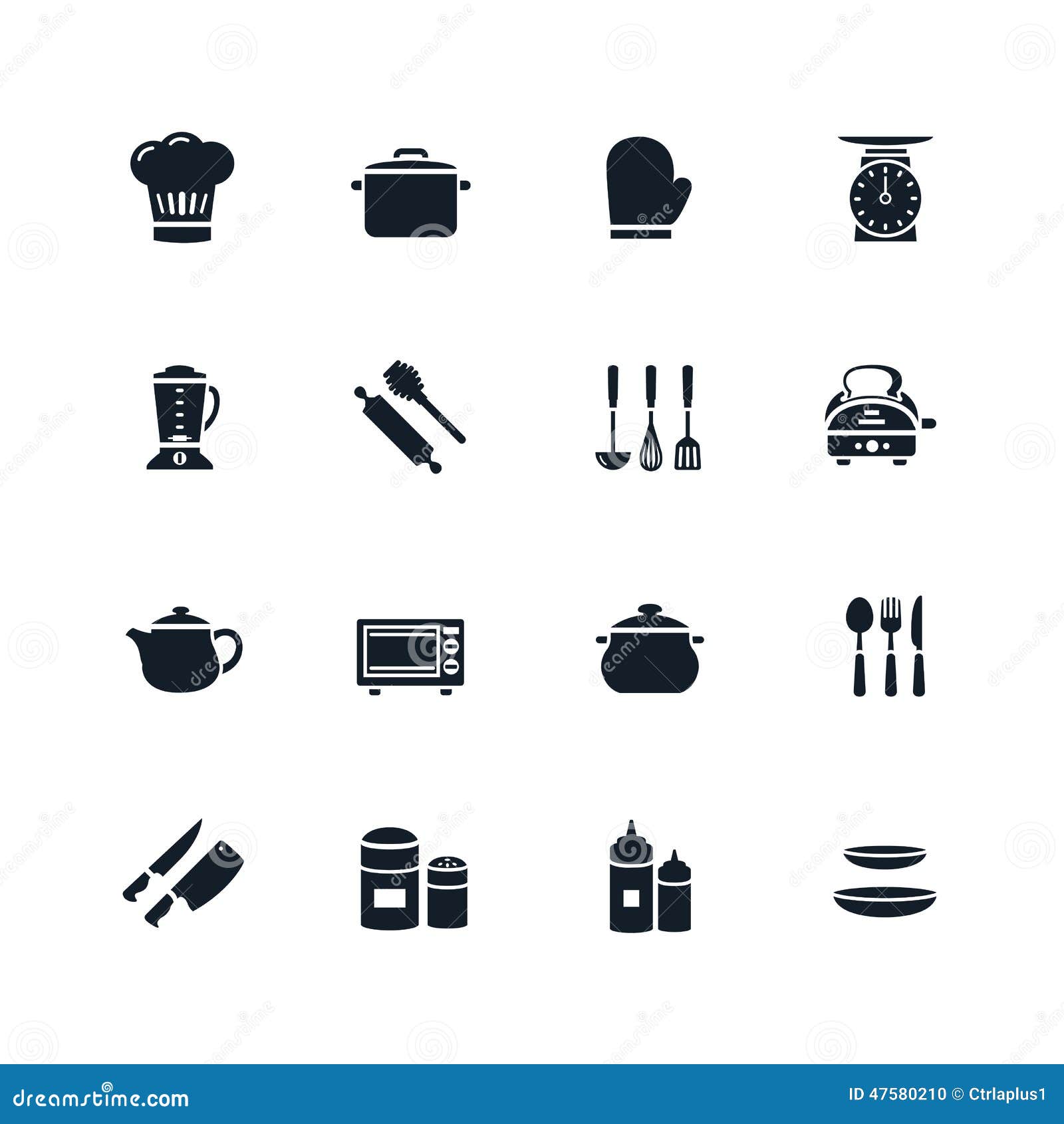 Kitchenware Icon stock vector. Illustration of kitchenware - 47580210