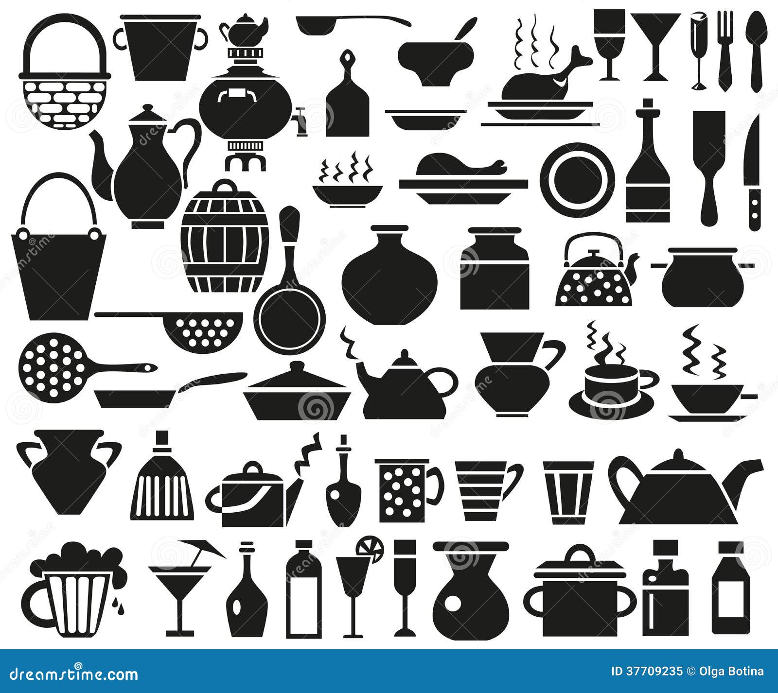 Kitchenware icons stock vector. Illustration of knife - 37709235