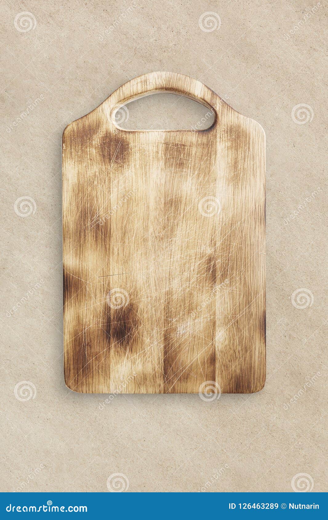 Kitchenware Isolate on Brown Paper Texture Background Stock Image ...