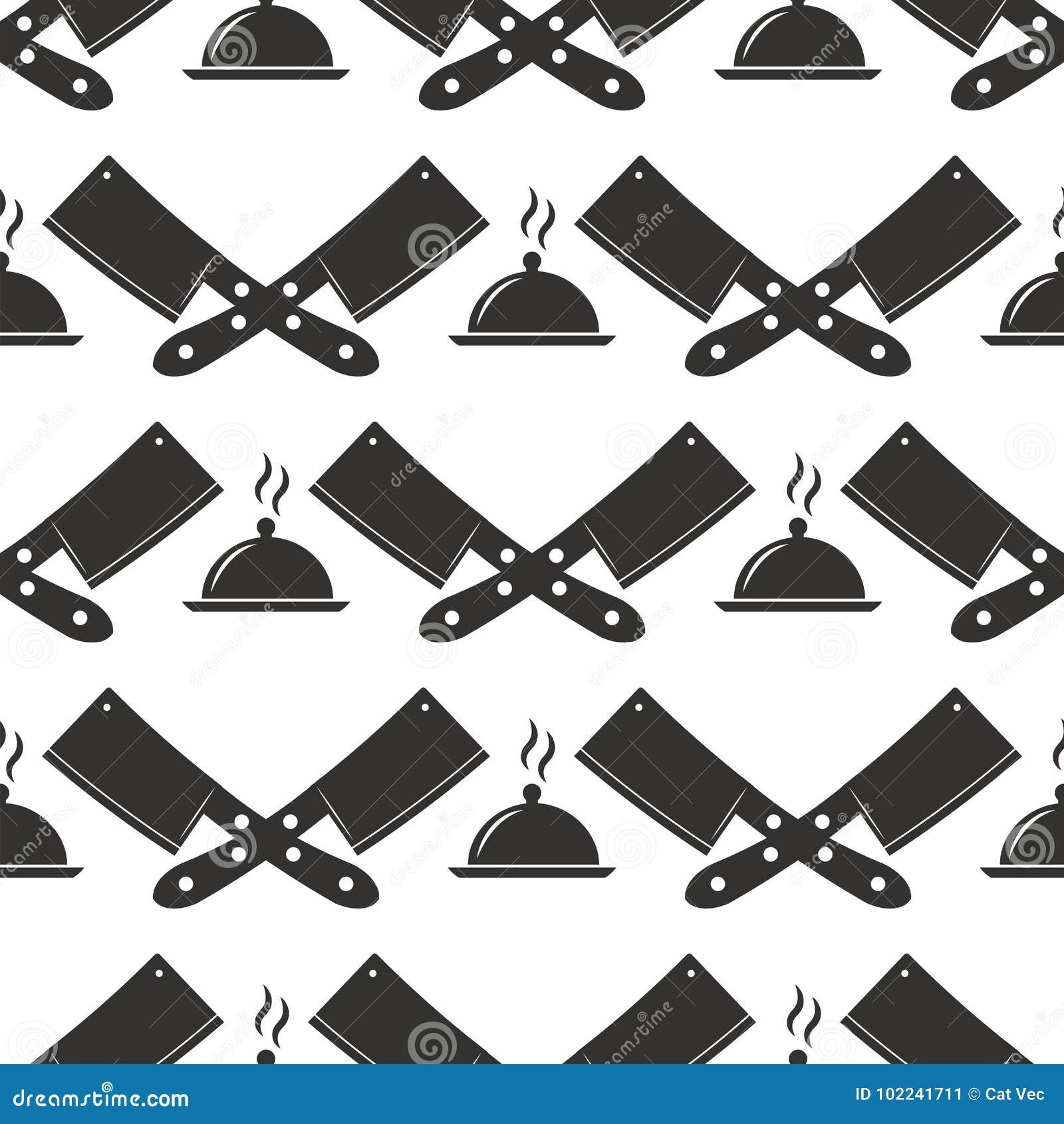 Kitchenware Paper Tool Cooking Seamless Pattern Bakery Background ...