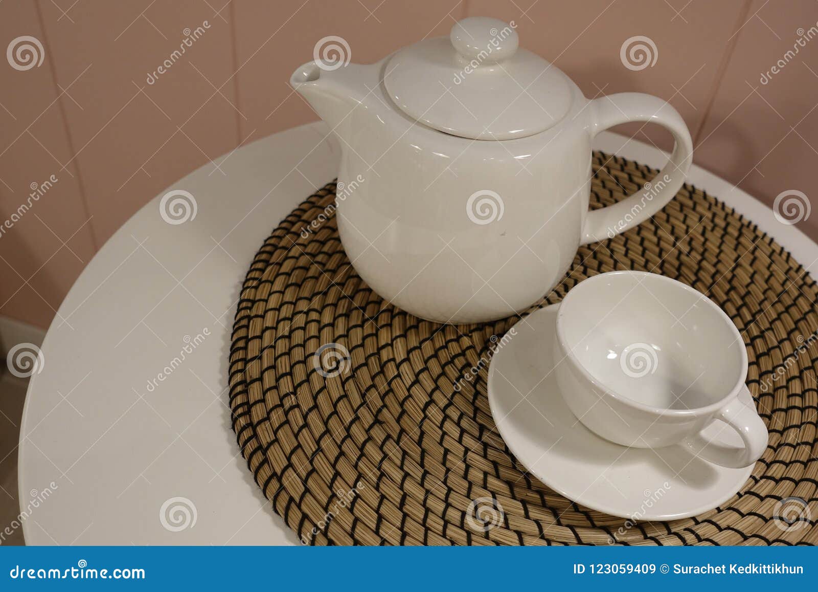 Kitchenware Show on a Display Shelf and Hang on the Wall Stock Image ...