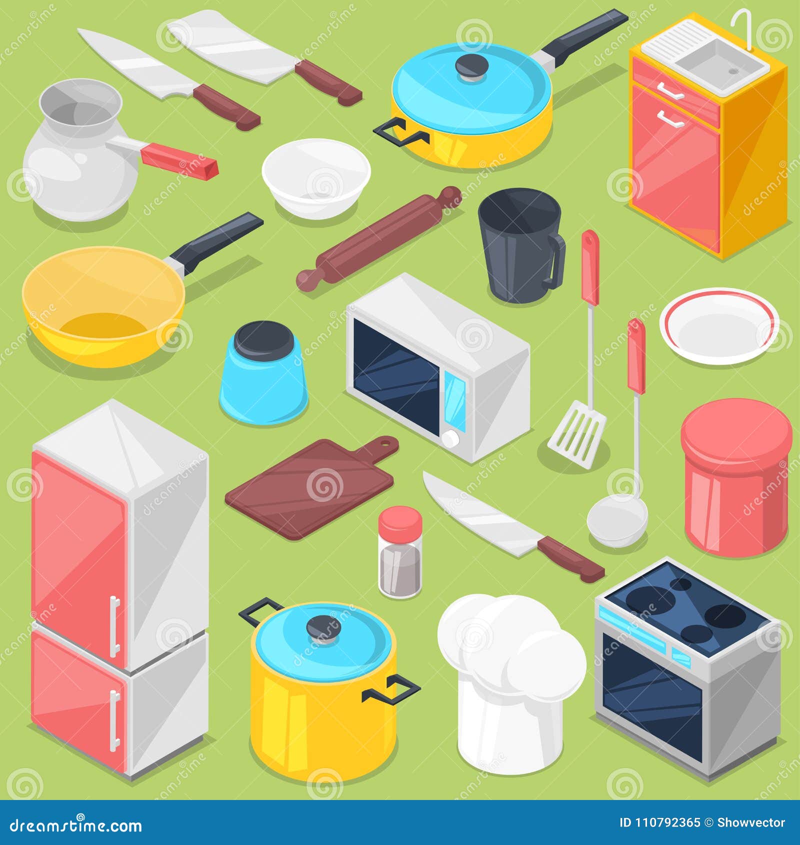 Kitchenware Vector Household Appliance and Cookware for Cooking or ...