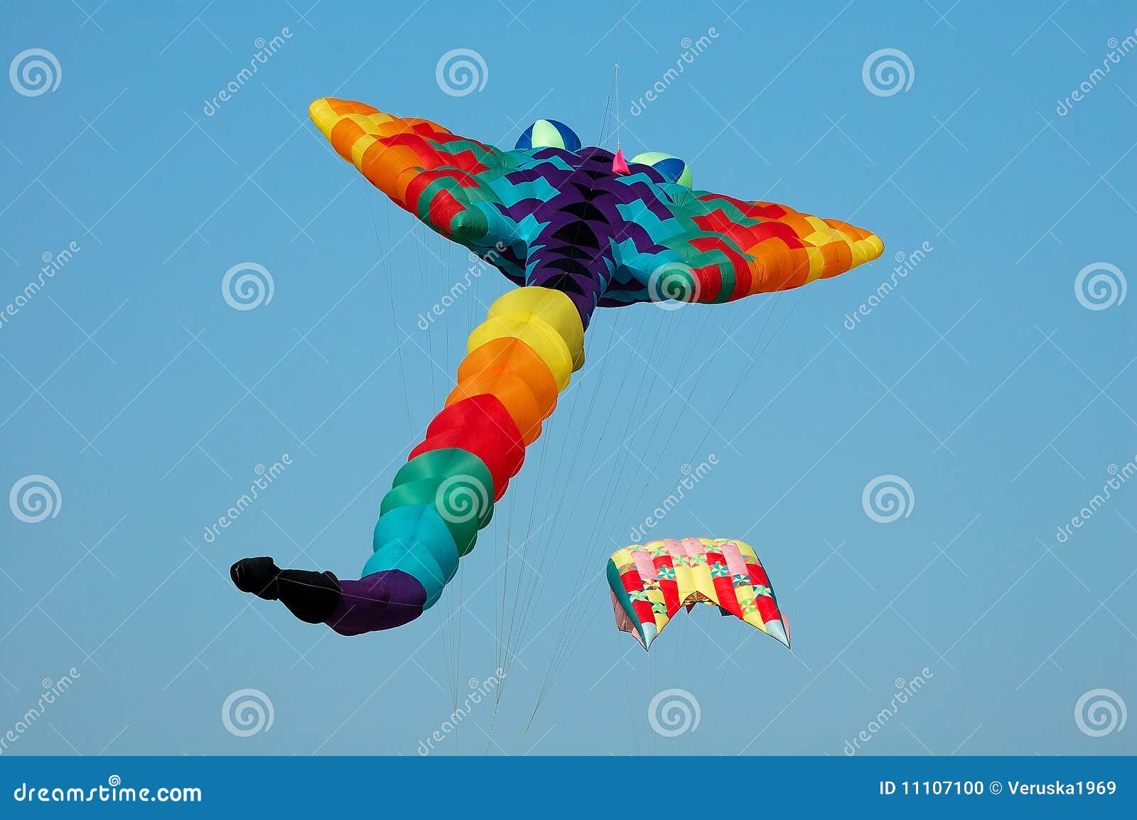 Kite stock photo. Image of flying, nylon, seasonal, airborne - 11107100