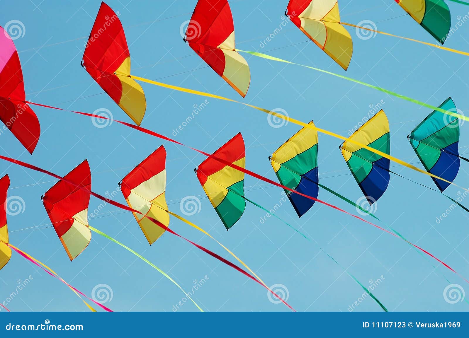 Kite stock image. Image of flying, april, white, yellow - 11107123