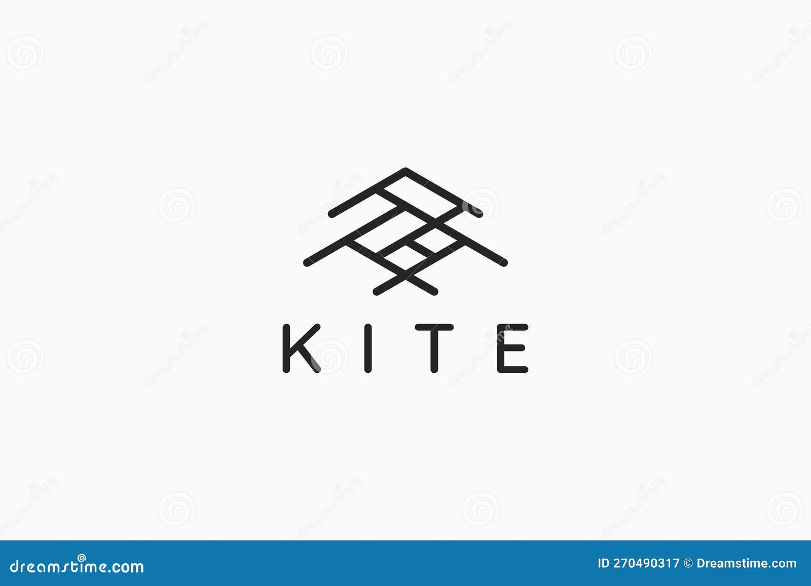 Abstract Outline Shape of Kite Symbol Freedom, Creative, Innovative ...
