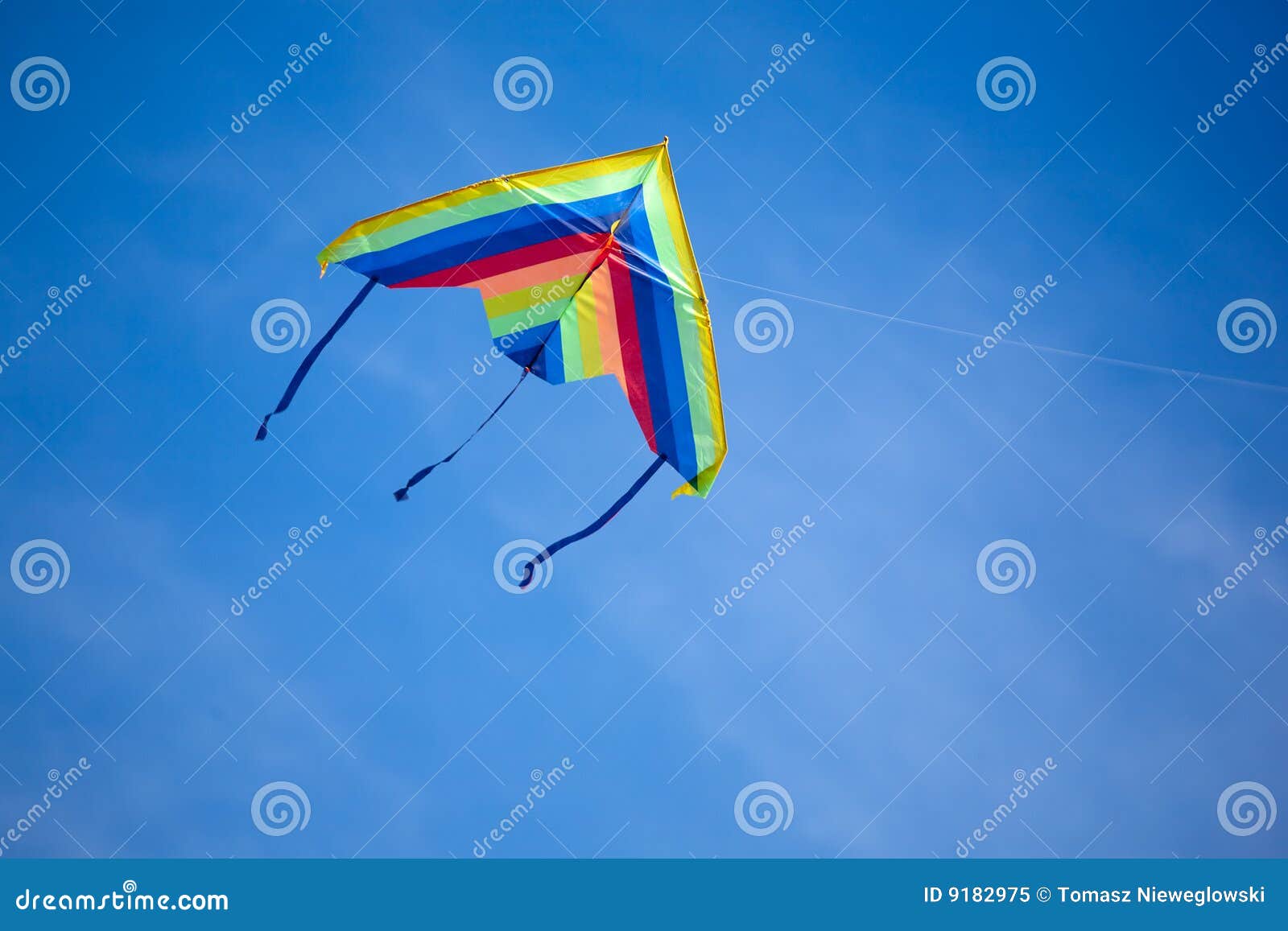 Kite stock image. Image of wind, vibrant, kite, sunlight - 9182975
