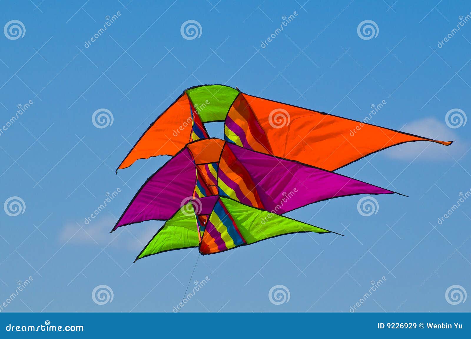 Kite stock image. Image of orange, glider, wave, hobby - 9226929