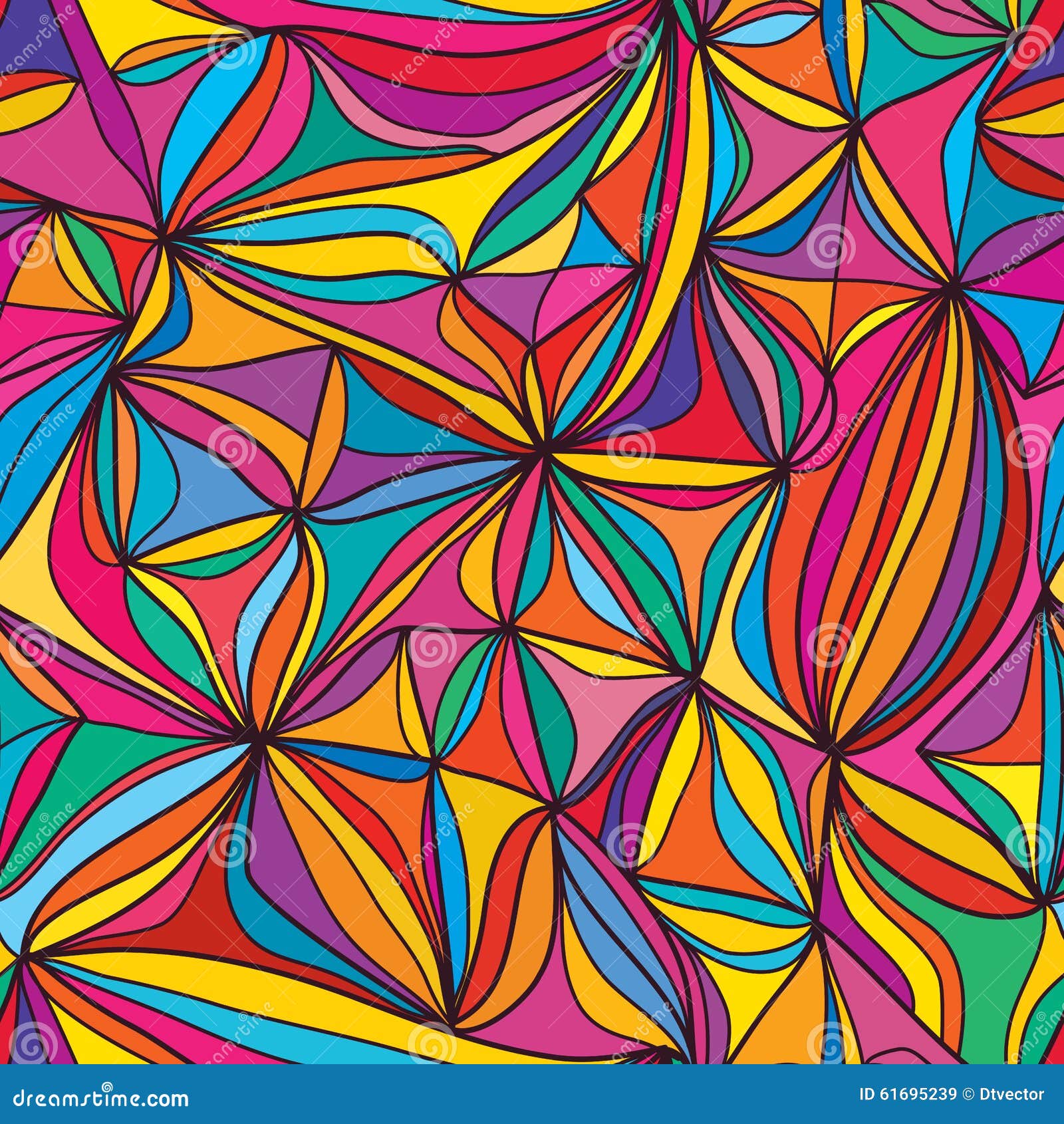 Kite Abstract Free Seamless Pattern Stock Vector - Illustration of ...