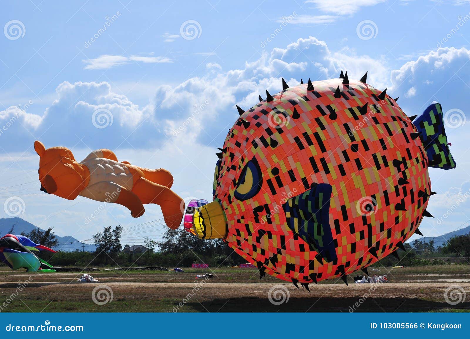 Kite and balloon stock photo. Image of blue, freedom - 103005566