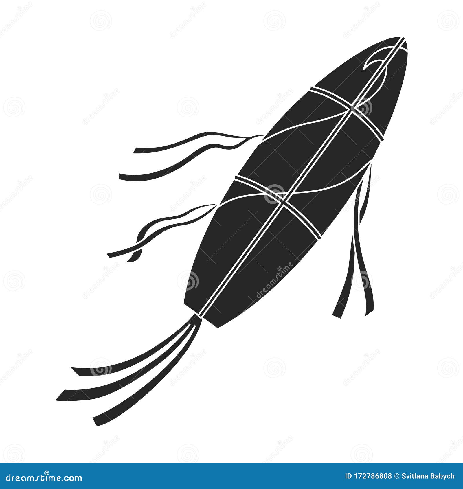 Kite Bird Vector Icon.Black Vector Icon Isolated on White Background ...