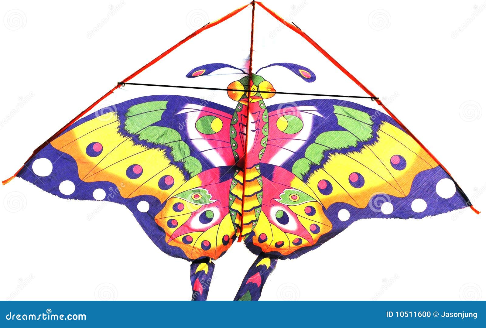 Kite With Butterfly Figure Stock Photography | CartoonDealer.com #10511600