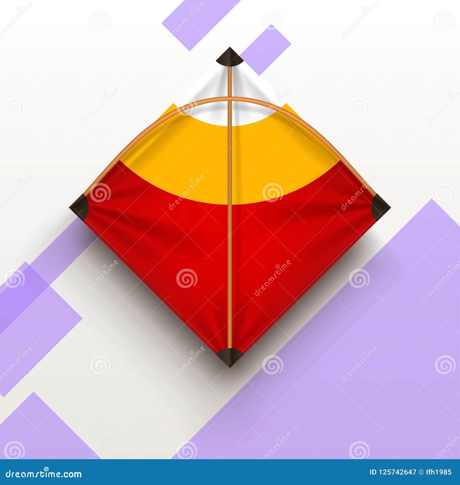 Air Kite. Colored Different Shapes Kite In Sky Festival Toys For Kids ...