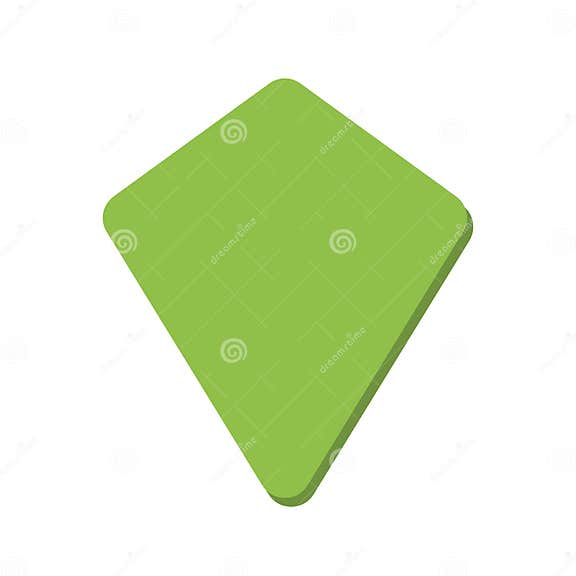 Kite 2D Basic Shape Vector Illustration, Cute Math Geometric Shape ...