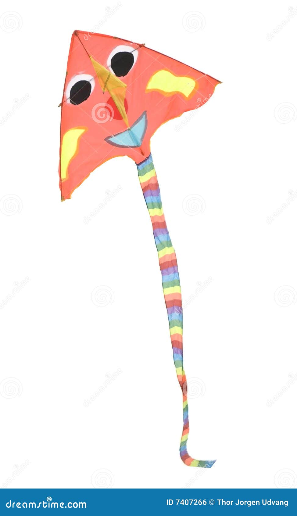 Kite with face stock photo. Image of smile, colorful, isolated - 7407266