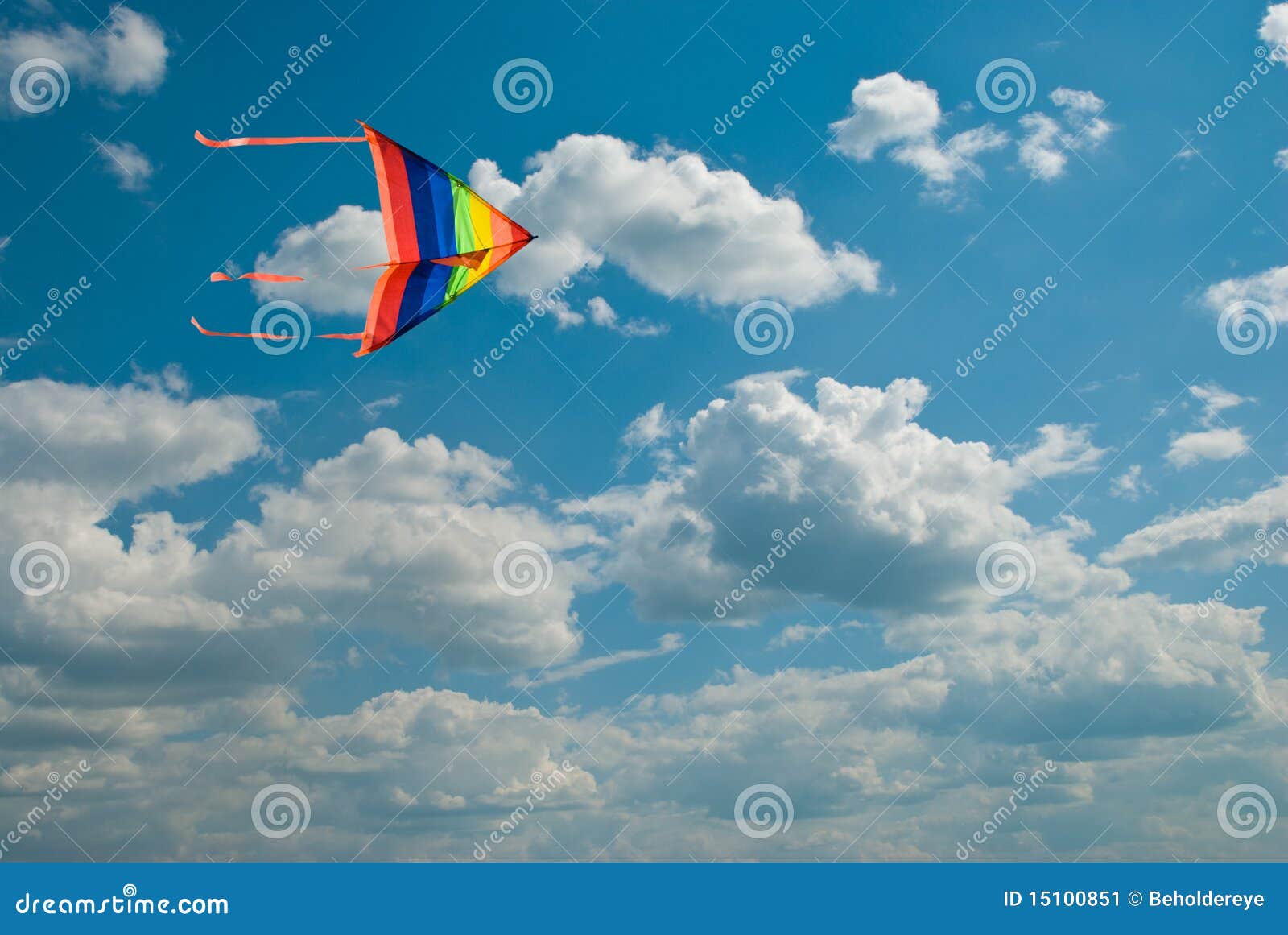 Kite flying stock image. Image of bright, recreation - 15100851