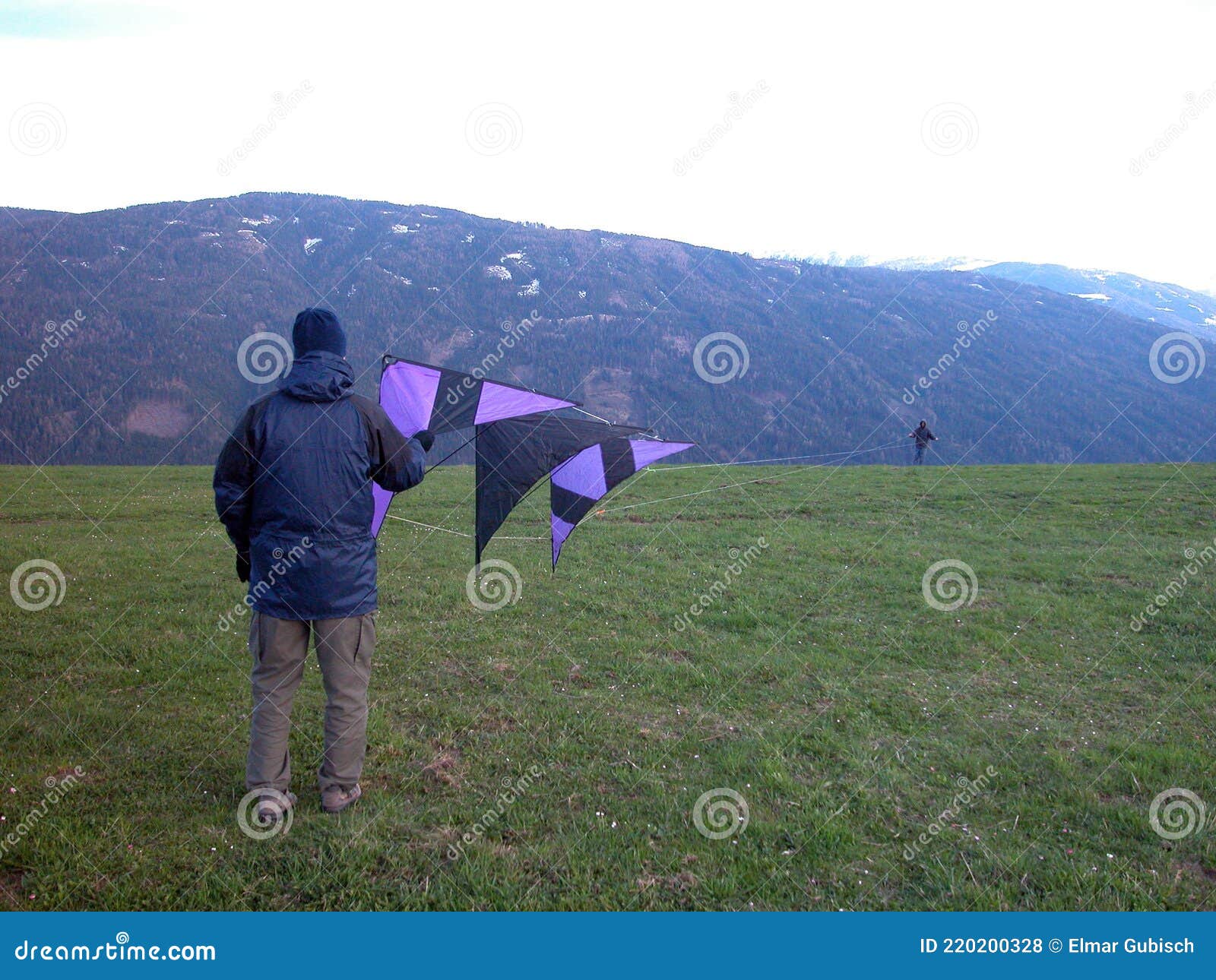 Kite Flying As a Summer Leisure Activity Stock Photo - Image of break ...