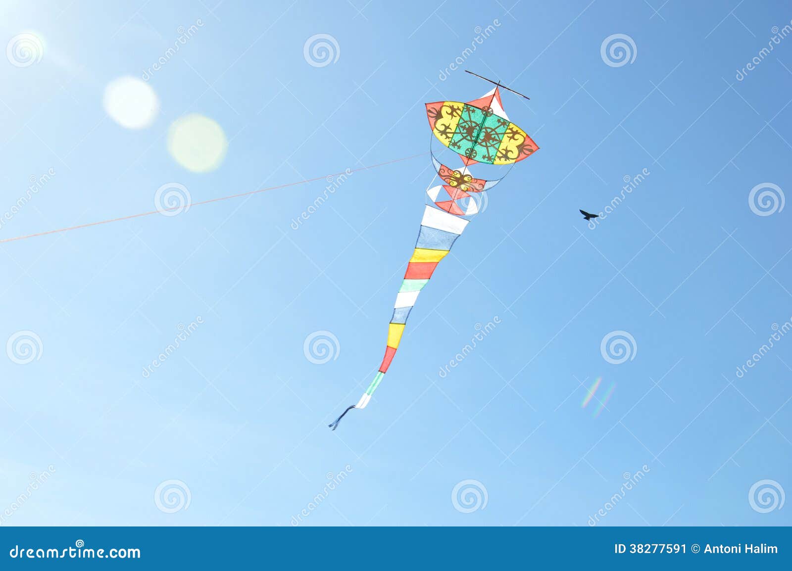 Kite stock image. Image of childhood, distant, kite, leisure - 38277591