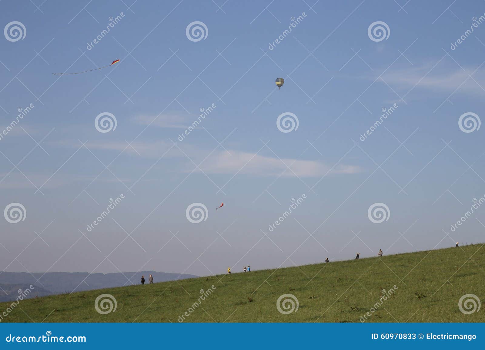 Kite flying stock image. Image of mountain, forest, nature - 60970833