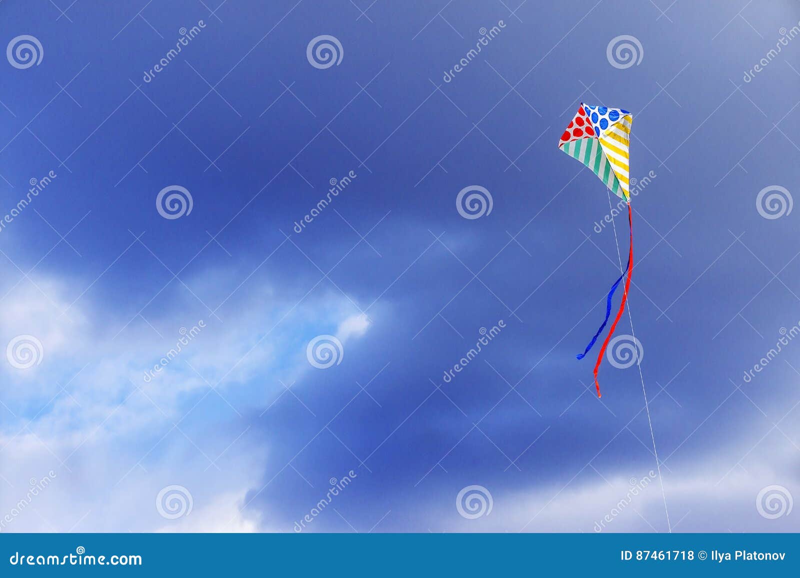 Kite flying in the sky stock photo. Image of outdoor - 87461718