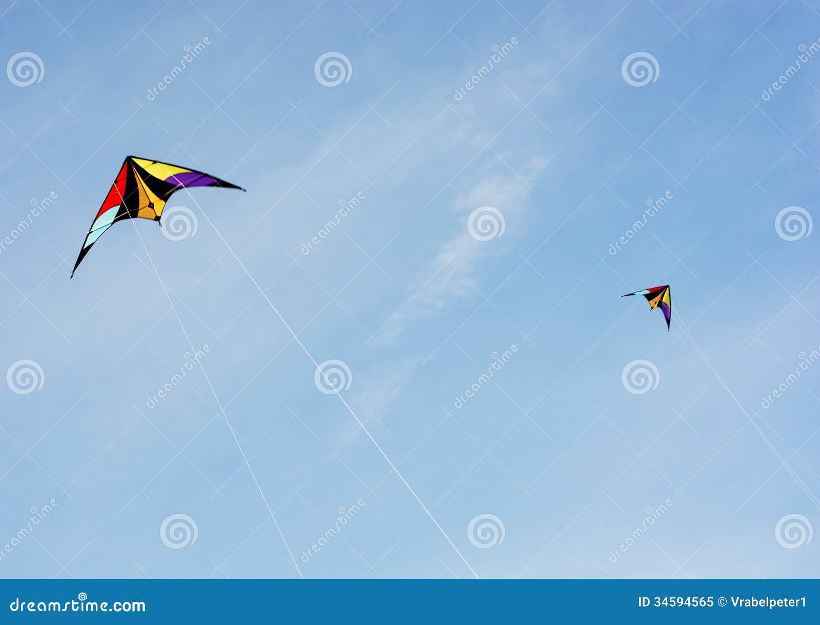 Kite flying in the sky stock image. Image of nice, leisure - 34594565