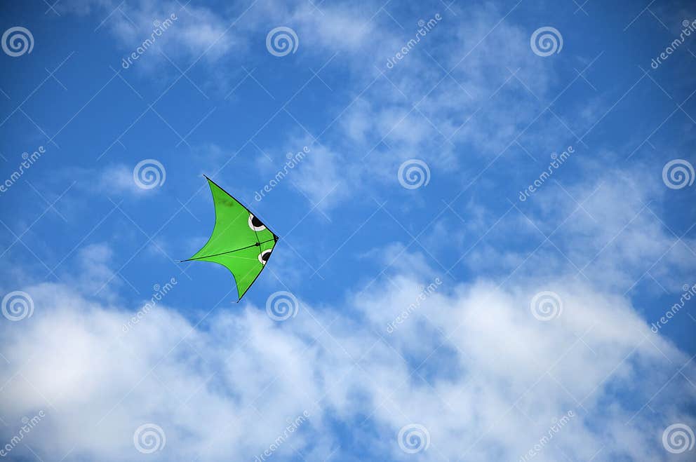 Kite stock photo. Image of multi, green, recreational - 42819252