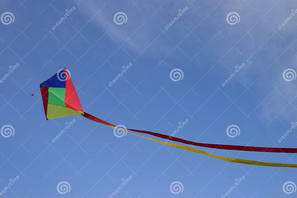Kite I stock photo. Image of flying, colored, wind, blue - 30730
