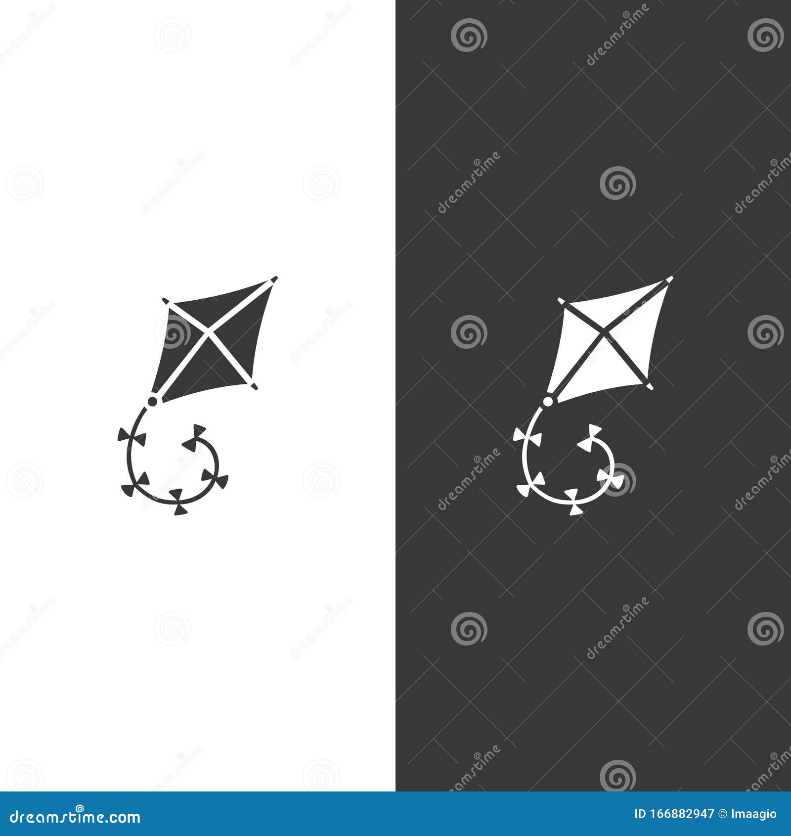 Kite Icon In Cartoon Style Isolated On White Background. Bird Symbol ...