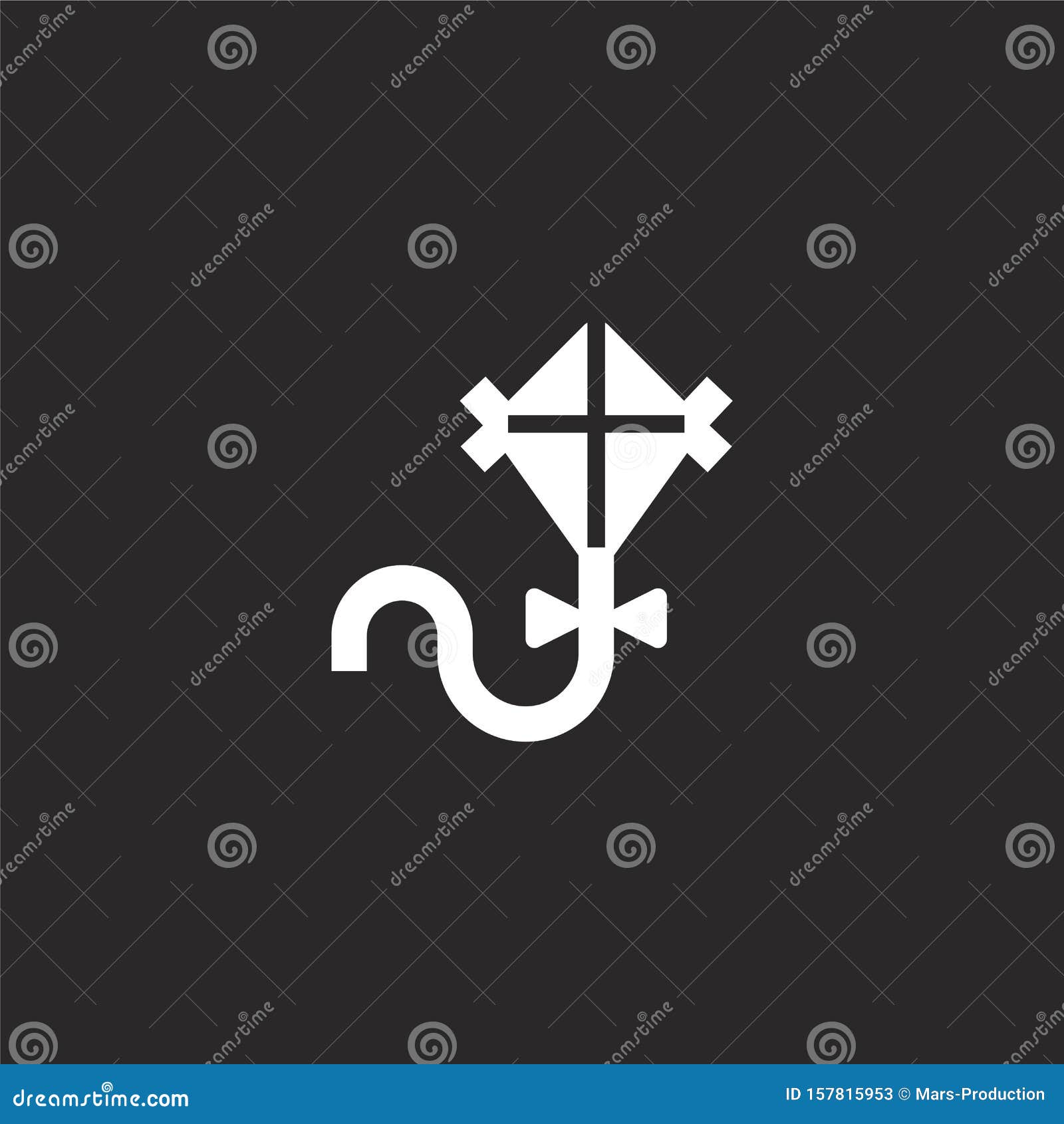 Kite Icon. Filled Kite Icon for Website Design and Mobile, App ...