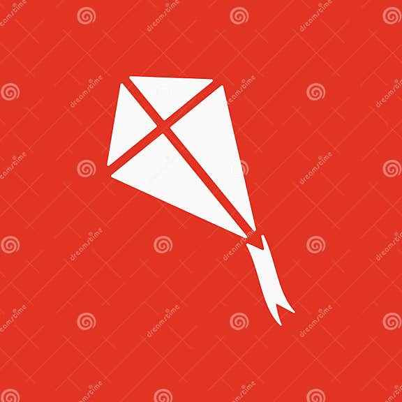 The kite icon. Kite symbol stock vector. Illustration of symbol - 78775731