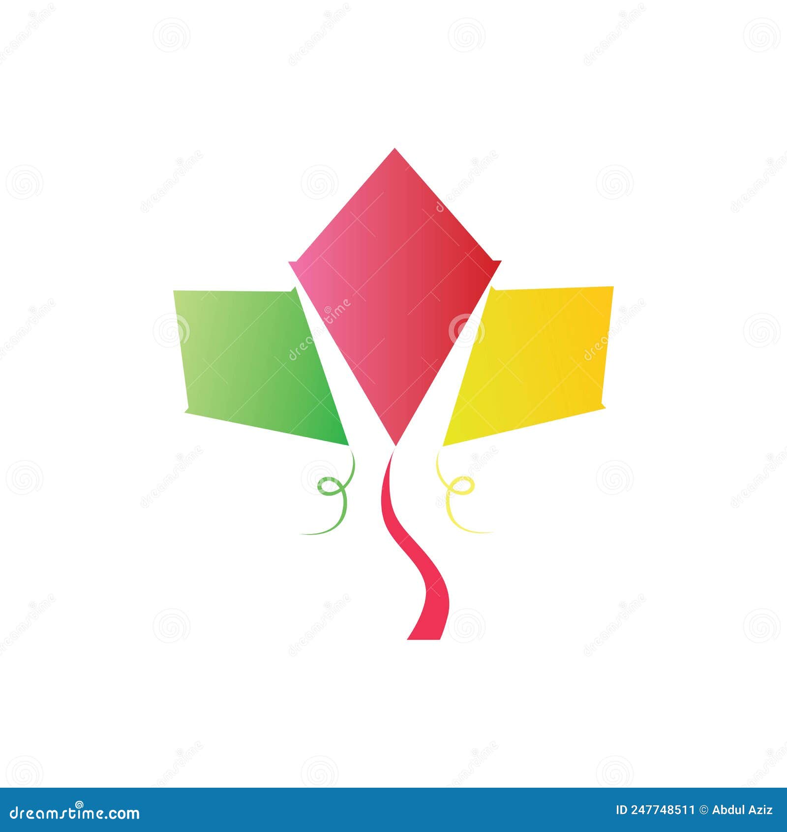 Kite icon logo free vector stock vector. Illustration of game - 247748511