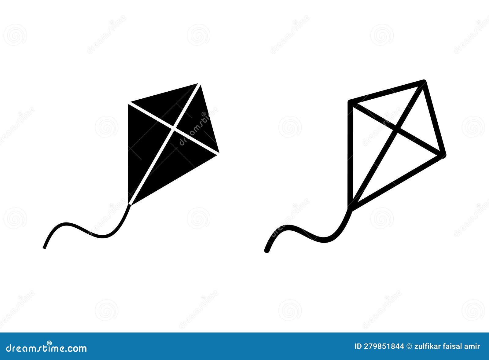 Kite Icon . Kite Vector Icon Stock Vector - Illustration of play ...