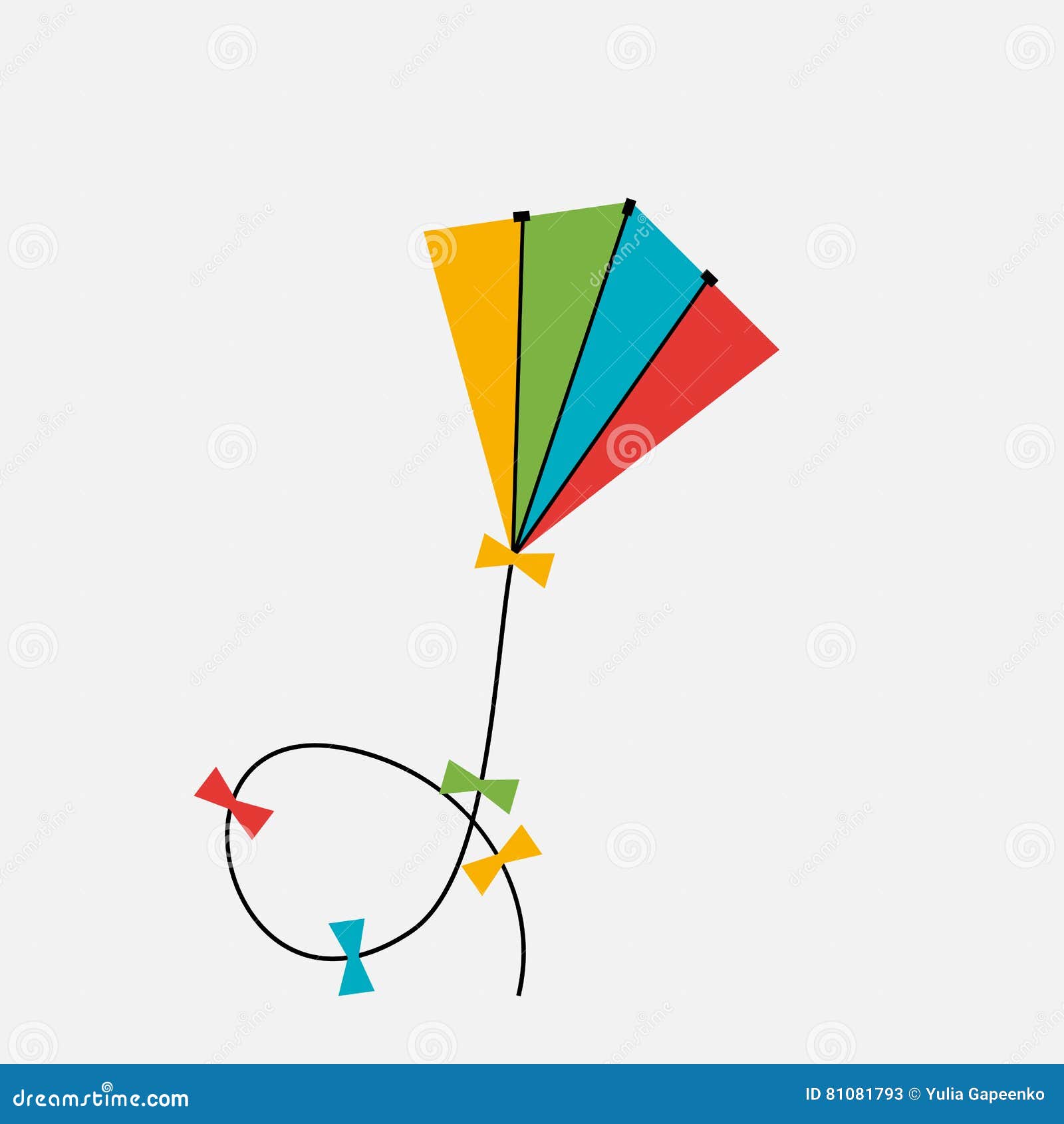 Kite Icon. Vector Illustration Stock Vector - Illustration of freedom ...