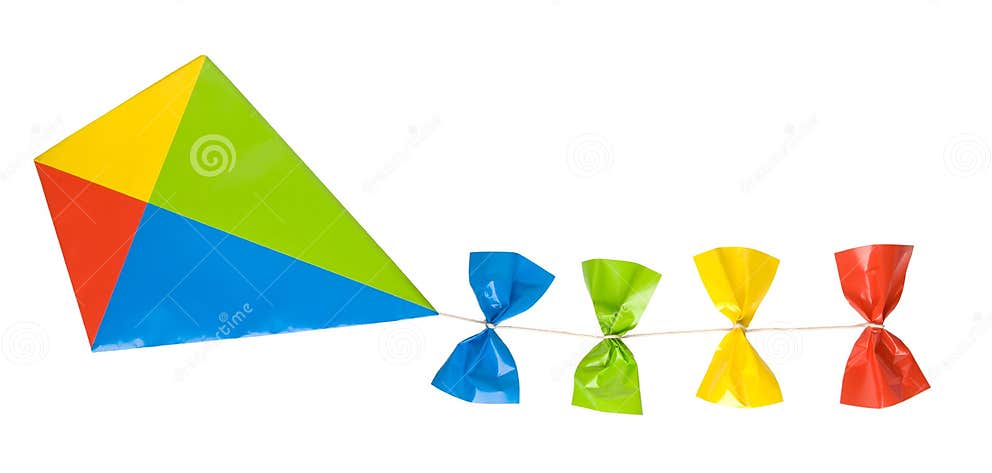 Kite isolated on white stock photo. Image of light, competition - 14280376