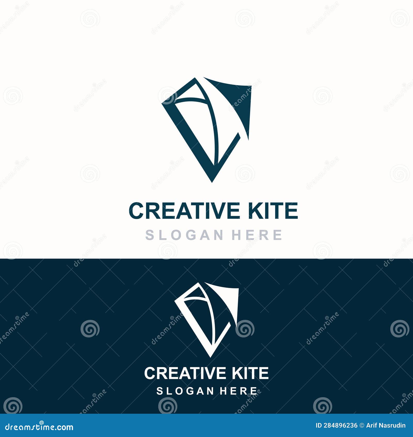 Kite Logo Design, Flying Paper Kite Flat Illustration Vector Company ...