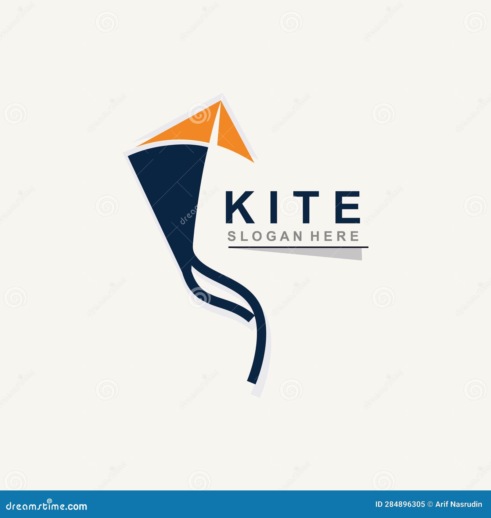 Kite Logo Design, Flying Paper Kite Flat Illustration Vector Company ...
